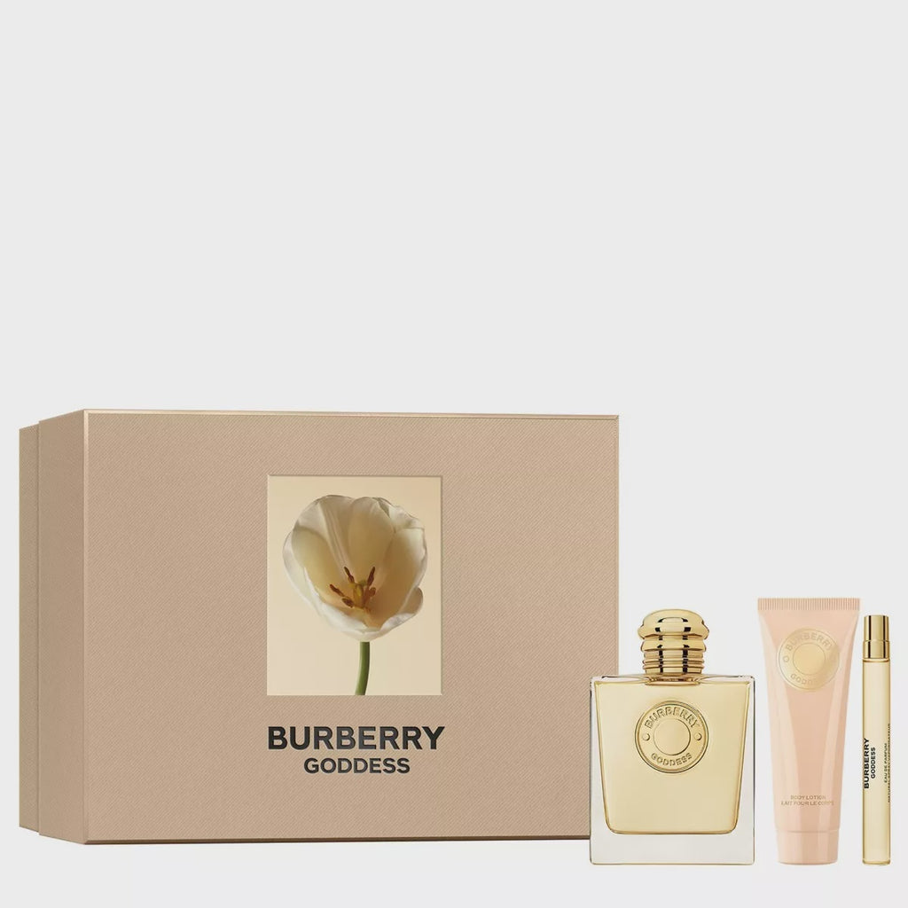 Burberry Goddess Set 3.4oz EDP & 2.5oz Body Lotion & .33oz EDP MIni ...