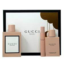 Gucci Bloom Gift Set 3.3oz EDP & 3.3oz Body Lotion & .33oz EDP ...