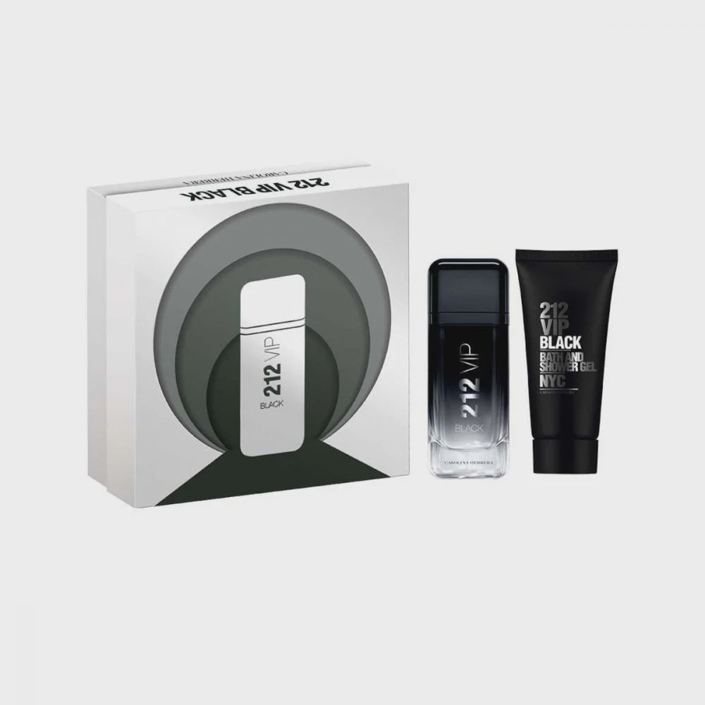 212 VIP Black Set 3.4oz EDP & 3.4oz Shower Gel – AuraFragrance