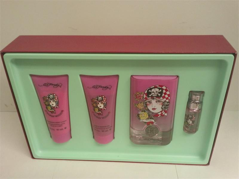 Ed Hardy Born Wild by Christian Audigier EDP 3.4Oz/0.25Oz/ Bl 3.0Oz/ S ...