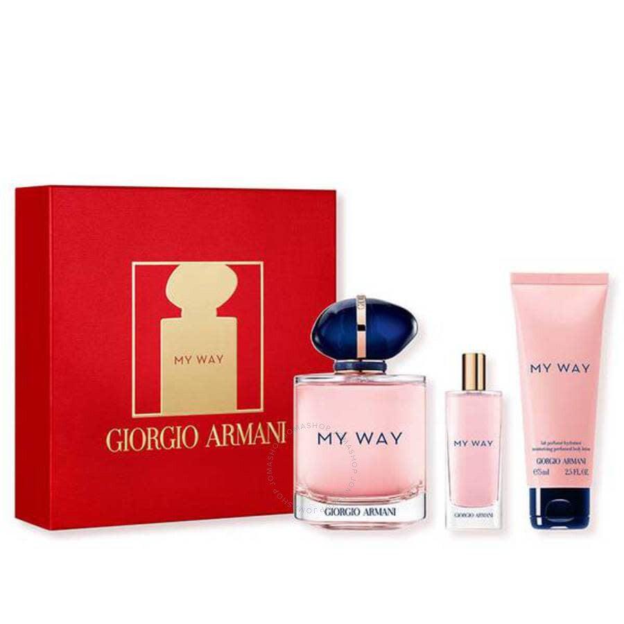 My Way Giorgio Armani Set 3oz EDP & 2.5oz BL & .5oz Mini – AuraFragrance