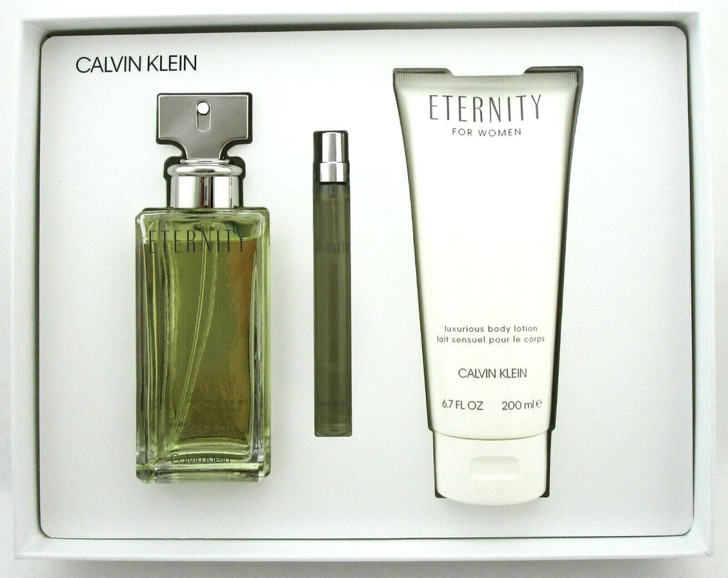Eternity for Women 3.4oz EDP Gift Set – AuraFragrance